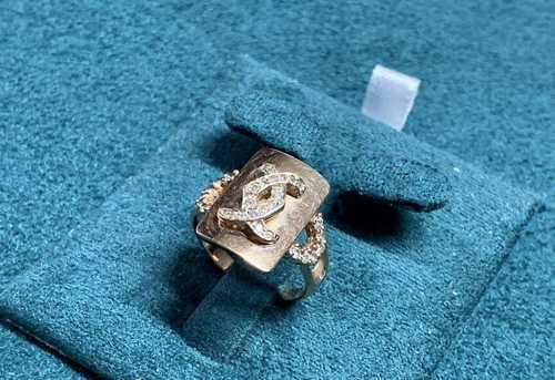 Золотое кольцо Chanel 17 размер 585