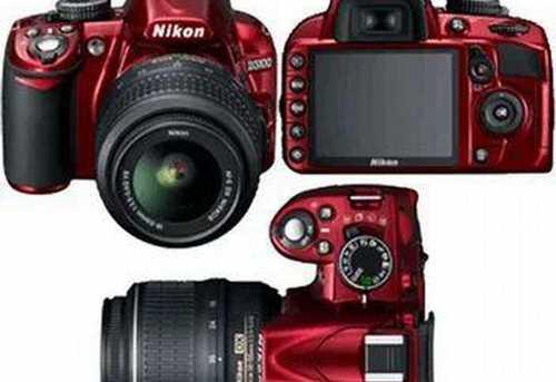 Фотоаппарат nikon d3100 kit красный