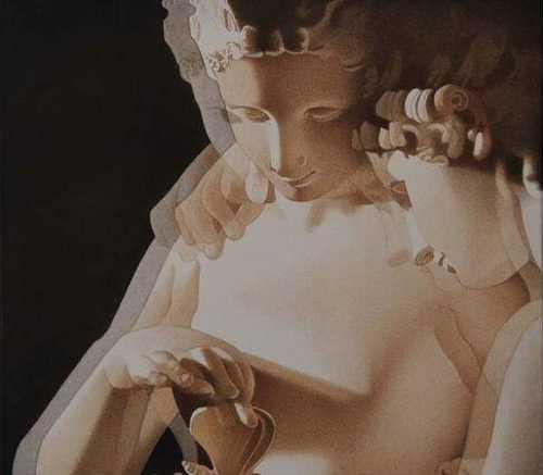 Итальянская картина Canova. Фактурная штукатурка н