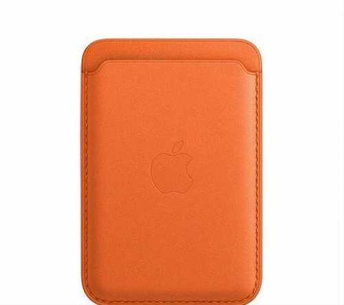 Кардхолдер для iPhone Leather Wallet, оранжевый