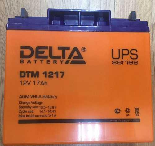 Аккумуляторные батареи Delta DTM 1217