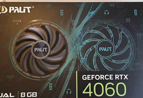 Видеокарта Palit RTX 4060 Dual New