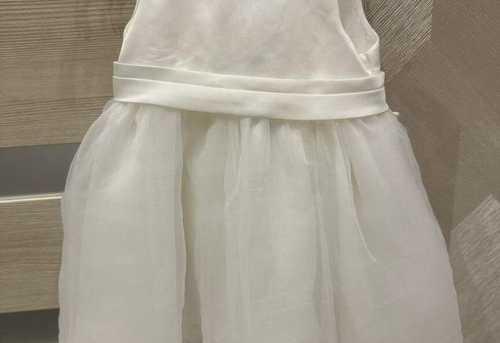 Платье праздничное белое 86