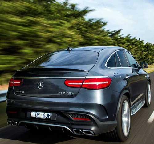 Диффузор с насадками 63s AMG Mercedes GLE Coupe