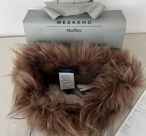 Меховой воротник max mara weekend