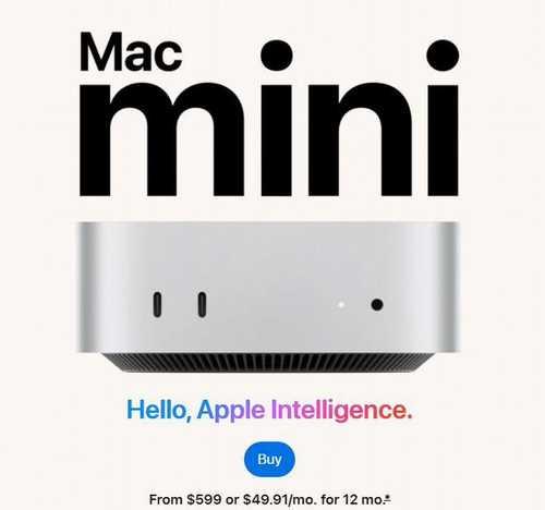 Apple Mac mini m4 16gb 256gb 2024 Новый Оригинал Санкт-Петербург | Настольные компьютеры ...