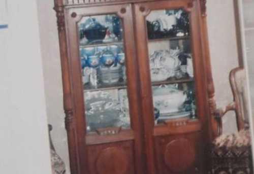 Антикварный шкаф зеркальный, начало 20 века