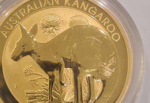 Золотая монета кенгуру