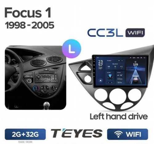 Магнитола Teyes CC3L wifi 2/32Gb Ford Focus 1