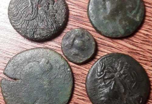 Античные монеты Пантикапея 5 шт
