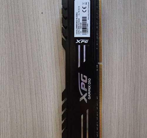 Оперативная память ddr4 8gb adata xpg gamming d10