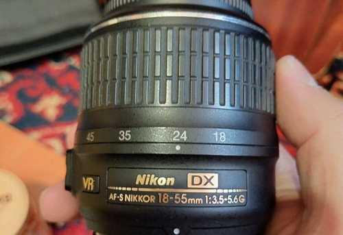 Объектив Nikon AF-S nikkor 18-55mm 1:3.5-5.6G VR