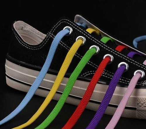 Шнурки плоские для обуви все цвета