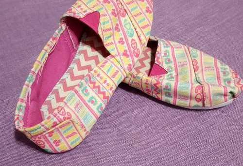 Туфли летние текстиль для девочки 21 см Beppi