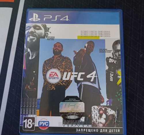 UFC 4 PS4 диск