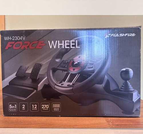 Игровой руль Force wheel wh-2304v