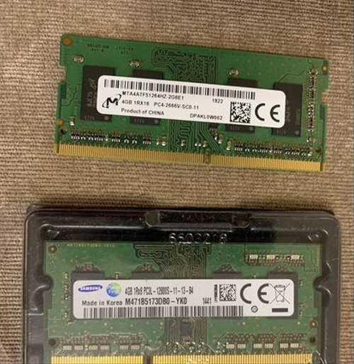 Оперативная память DDR4 DDR3 DDR2 DDR