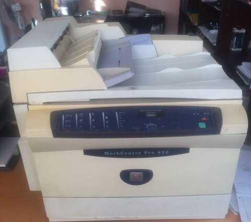 Мфу Xerox WorkCentre Pro 420/ч/б лазерная печать