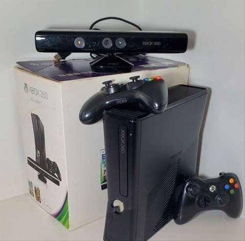 Xbox 360 500 gb kinetic + 200 игр Обмен