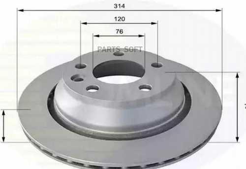 Comline ADC1472V Диск тормозной зад прав/лев