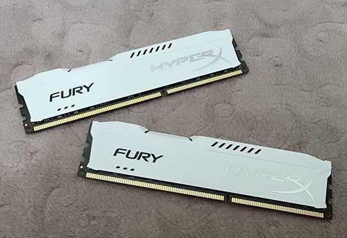 Память Kingston HyperX fury White DDR3 16Gb 1866MH