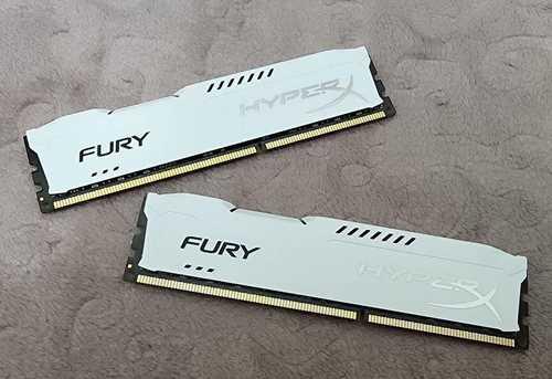 Память Kingston HyperX fury White DDR3 16Gb 1866MH