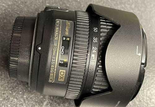 Объектив Nikon nikkor DX AF-S 18-70mm 3.5-4.5 G ED