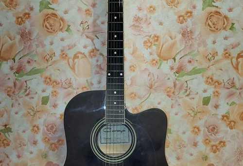 Акустическая гитара Caraya F601-BK с вырезом черна