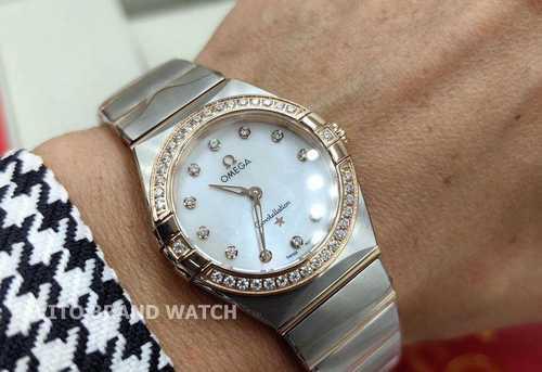 Часы Omega Constellation женские с бриллиантами