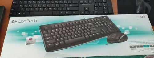 Комплект клавиатура и мышь Logitech MK120