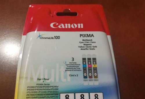 Комплект картриджей Canon CLI-8 C/M/Y (0621B029)