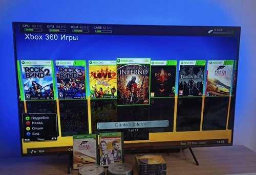 Xbox 360 прошит + много игр + геймпад