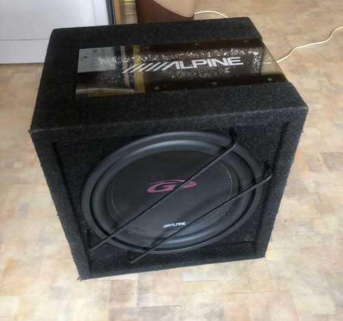 Сабвуфер alpine r 12 rms800