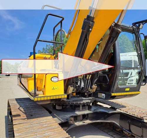 Стекло JCB JS 145 правое