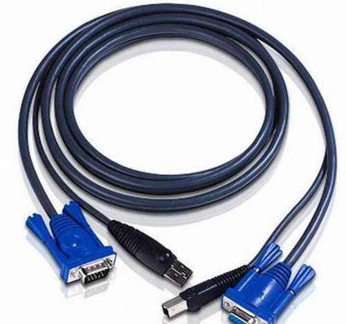 Aten 2L-5005U KVM кабель VGA USB 5м