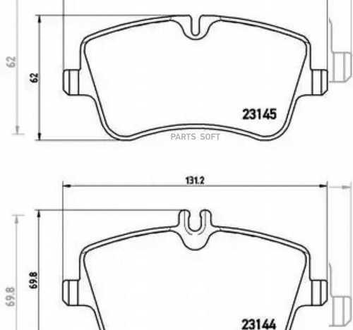 Колодки тормозные дисковые передн. mercedes-benz C-class (W203) 05/00-08/07 / mercedes-benz C-class