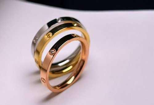 Cartier кольцо тройное