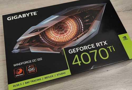 Видеокарта Gigabyte nvidia RTX 4070TI windforce OC