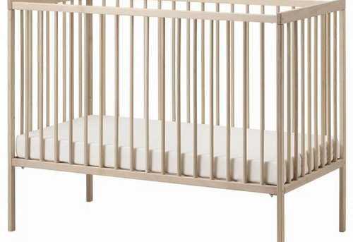 Детская кроватка IKEA сниглар(матрас, белье)