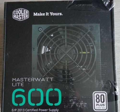 Блок питания CoolerMaster MasterWatt Lite 600W