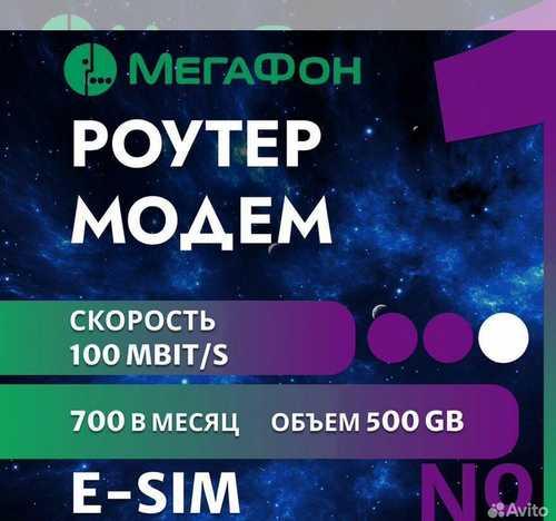 Мегафон модем 500 E-sim