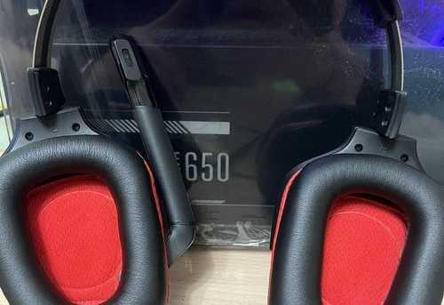 Игровые наушники Logitech g332 Black-Red