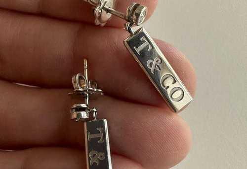 Серебряные серьги Tiffany & Co