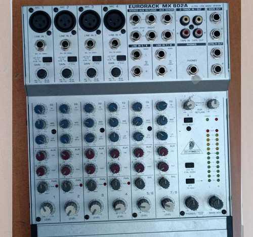 Микшерный пульт behringer eurorack MX 802A