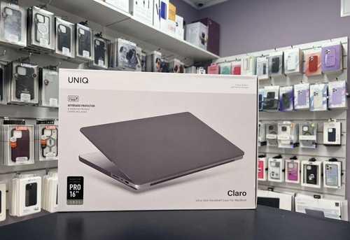 Чехол Uniq claro MacBook Pro 16'' 2021 Matte Grey