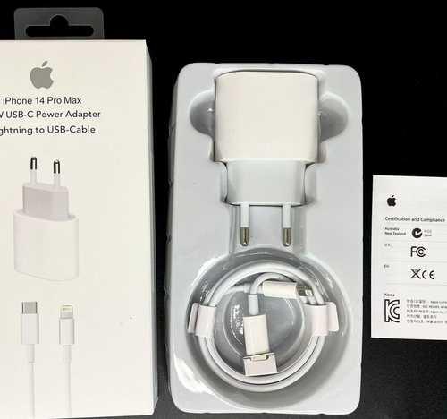 Комплект для зарядки iPhone/iPad 25w провод блок