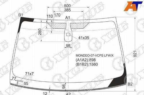 Стекло лобовое ford transit