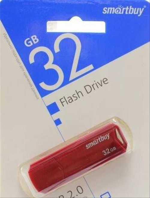 USB флешка 32GB Smartbuy clue Burgundy