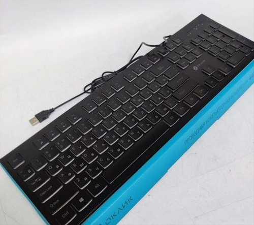 Клавиатура проводная Оклик 440ML черный USB slim L
