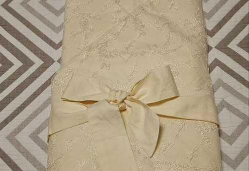 Конверт-одеяло на выписку с кружевом